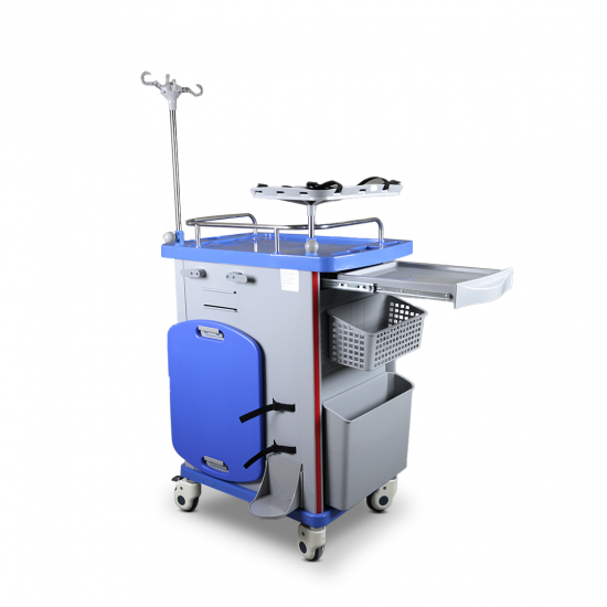 Crash Cart for hospitals and emergency departments - EMERGENCY TROLLEY